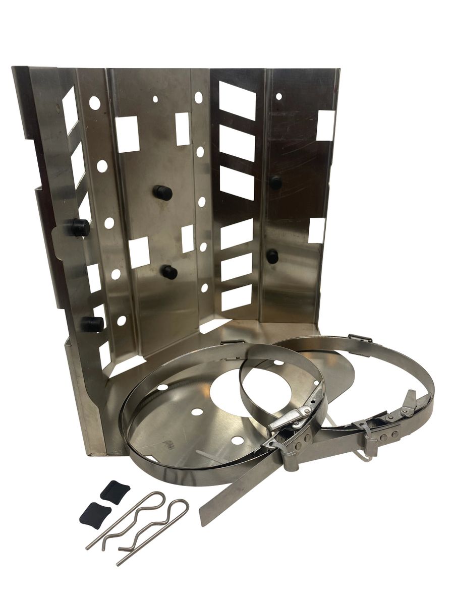 20 Lb Stainless Steel Propane Tank Vehicle and RV Mount Bracket