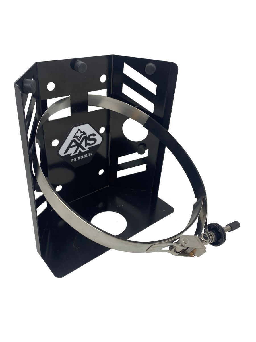 5 LB Stainless Propane Tank Vehicle Mount Quick Release T Bolt, Black