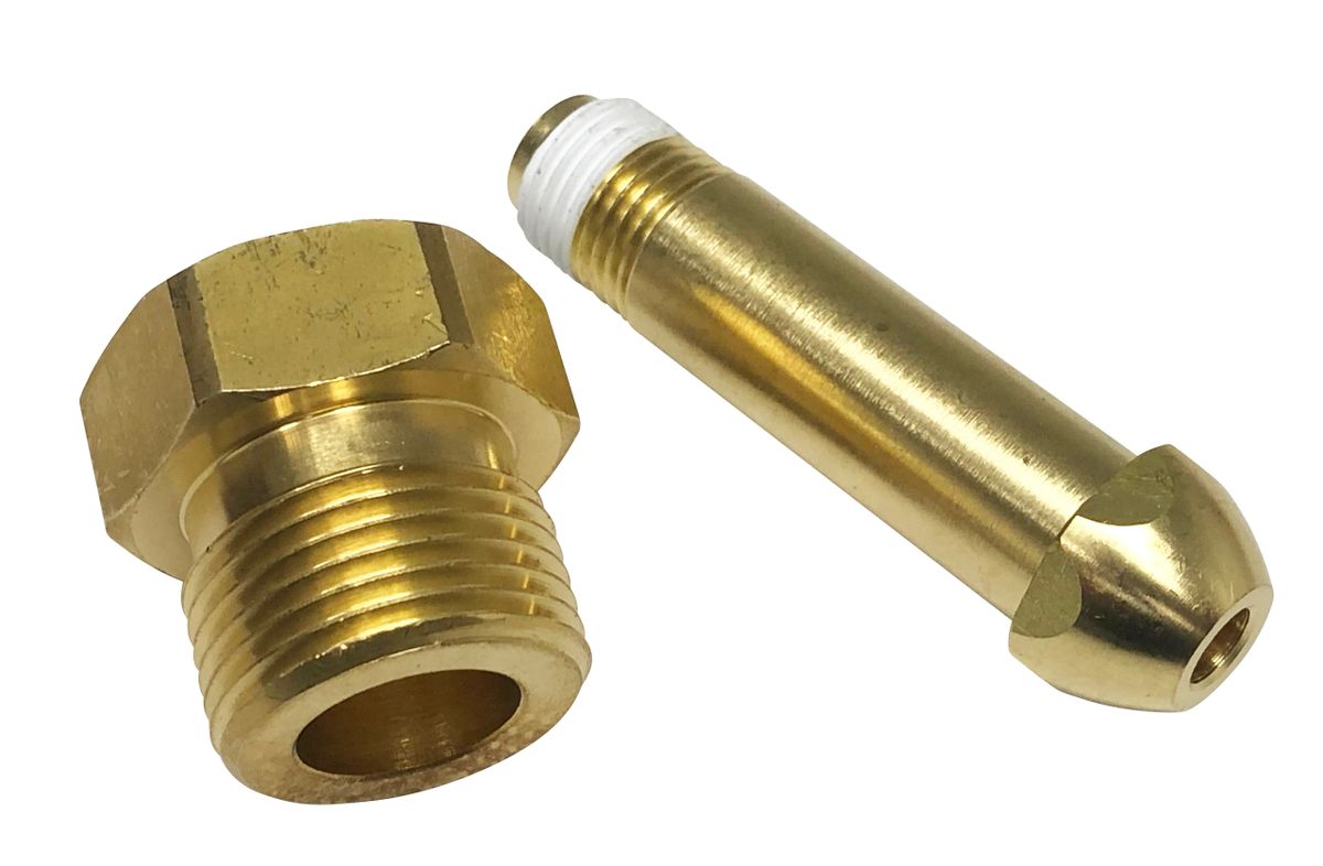 CGA580 Inert Gas Regulator Nut & 2" Nipple