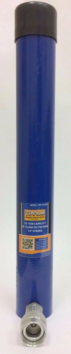TITANIUM Professional Hydraulics 10 Ton 14 Inch Stroke Cylinder for ...
