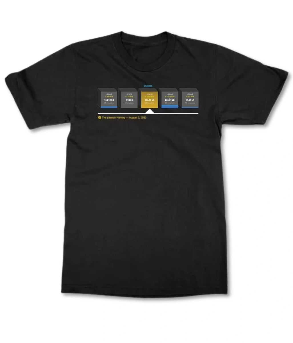 The Golden Block Tee (Litecoin Halving 2023)