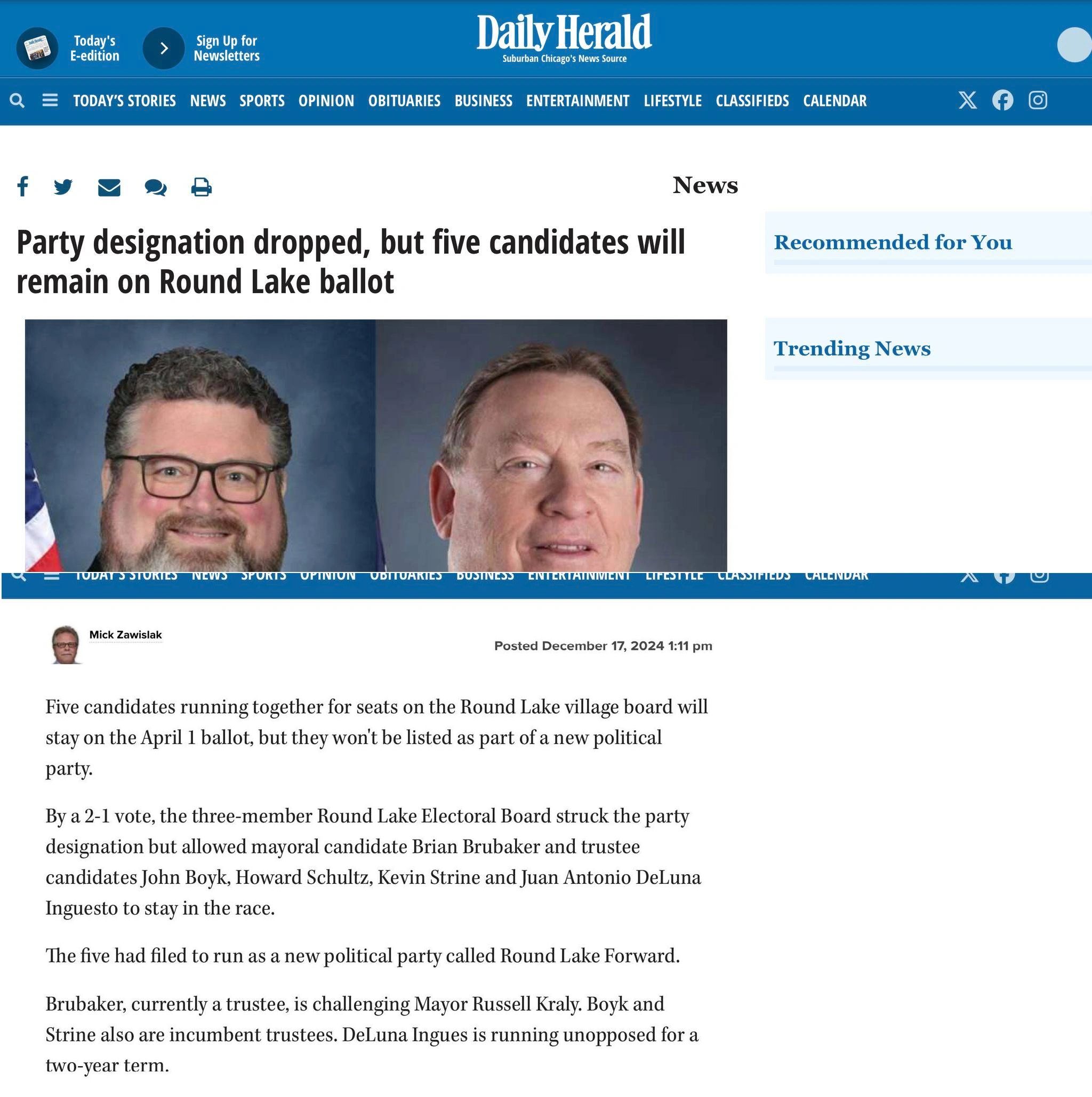 Voter Suppression? You be the judge...