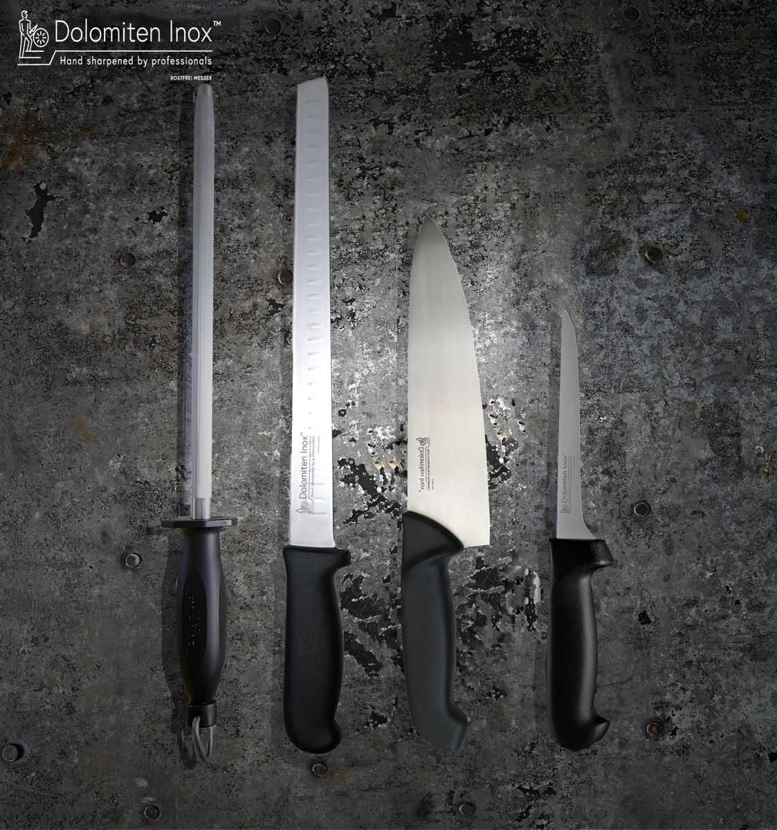 "THE TRAWLER" FISHMONGER KNIFE SET BY DOLOMITEN INOX