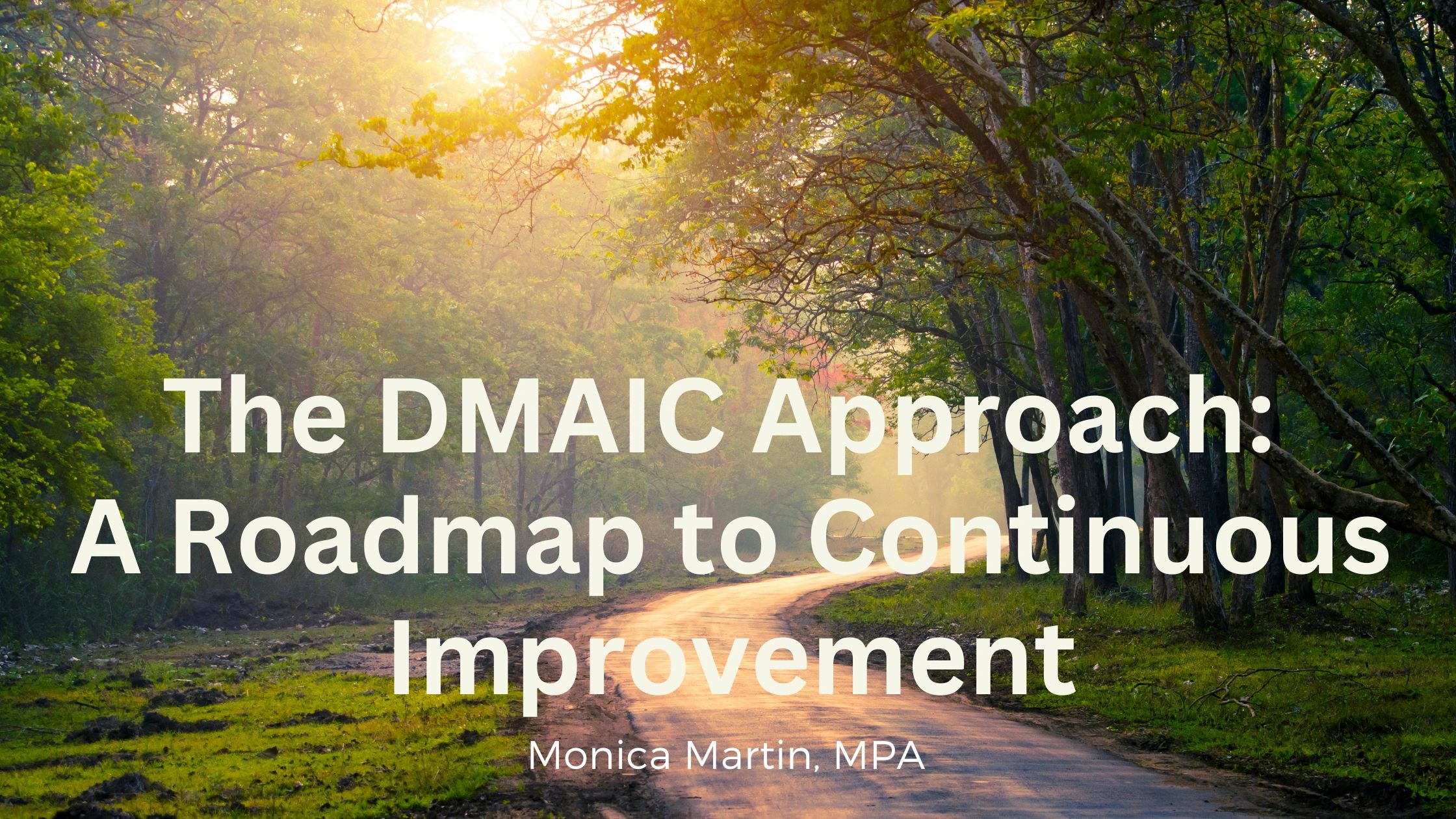 The DMAIC Approach: A Roadmap to Continuous Improvement