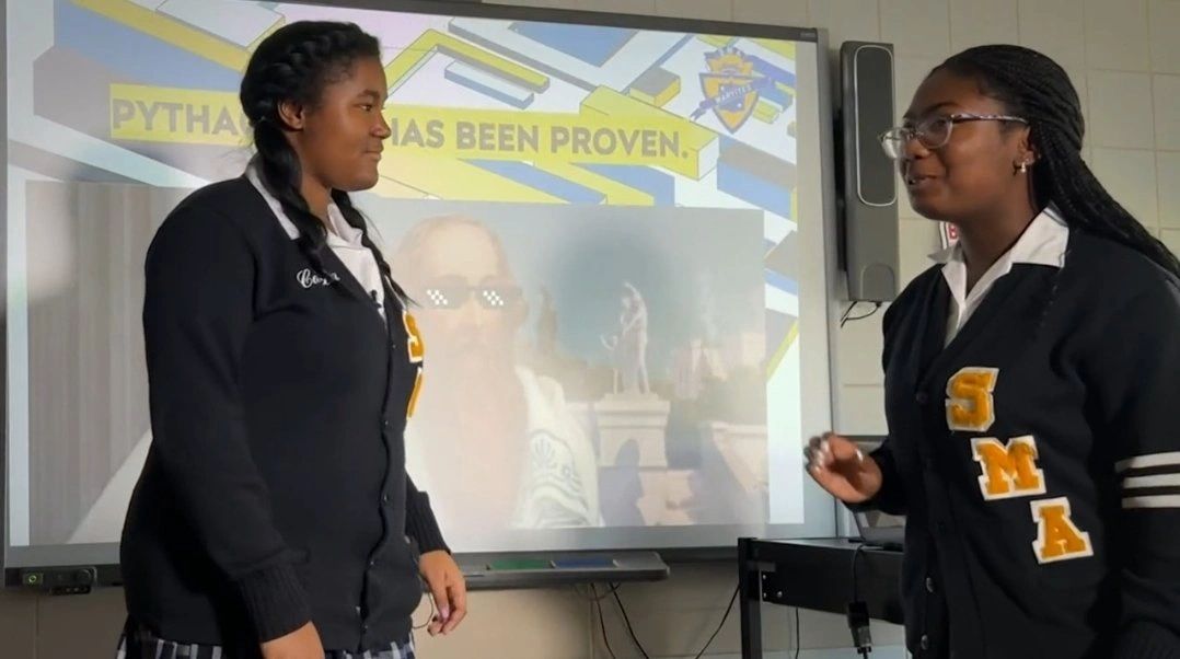 High School Students' New Proof of the Pythagorean Theorem