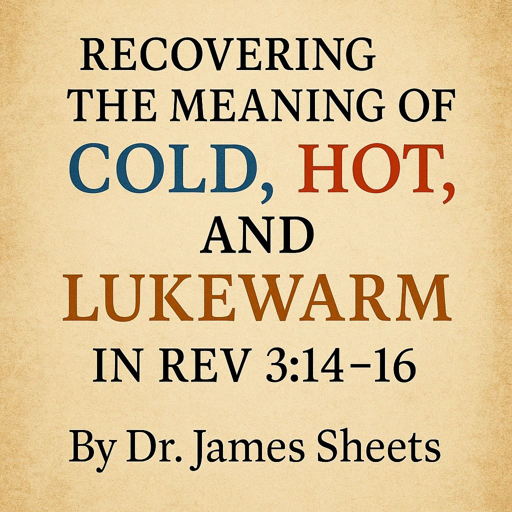 Recovering the Meaning of Cold, Hot, and Lukewarm in Rev 3:14-16