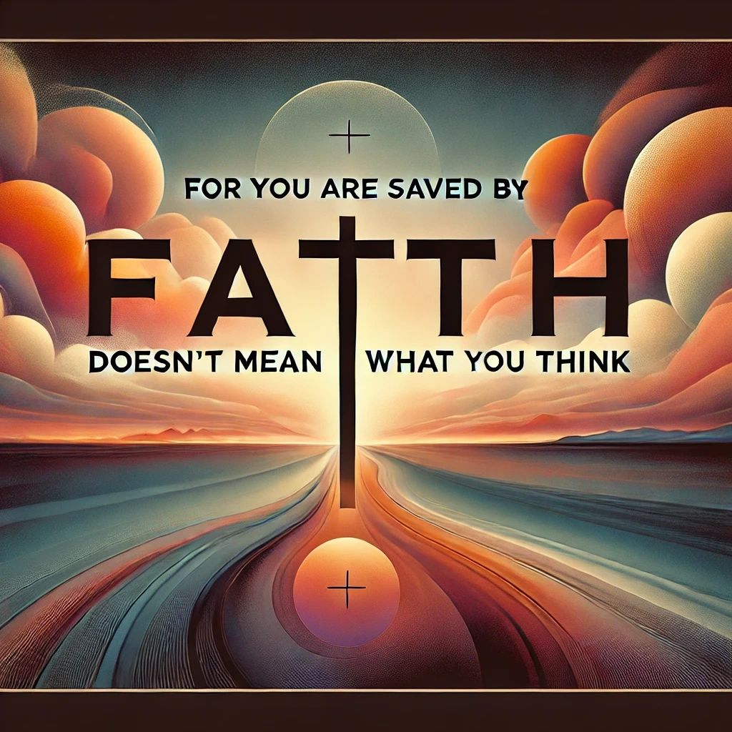 For You Are Saved By Faith Does Not Mean What You Think