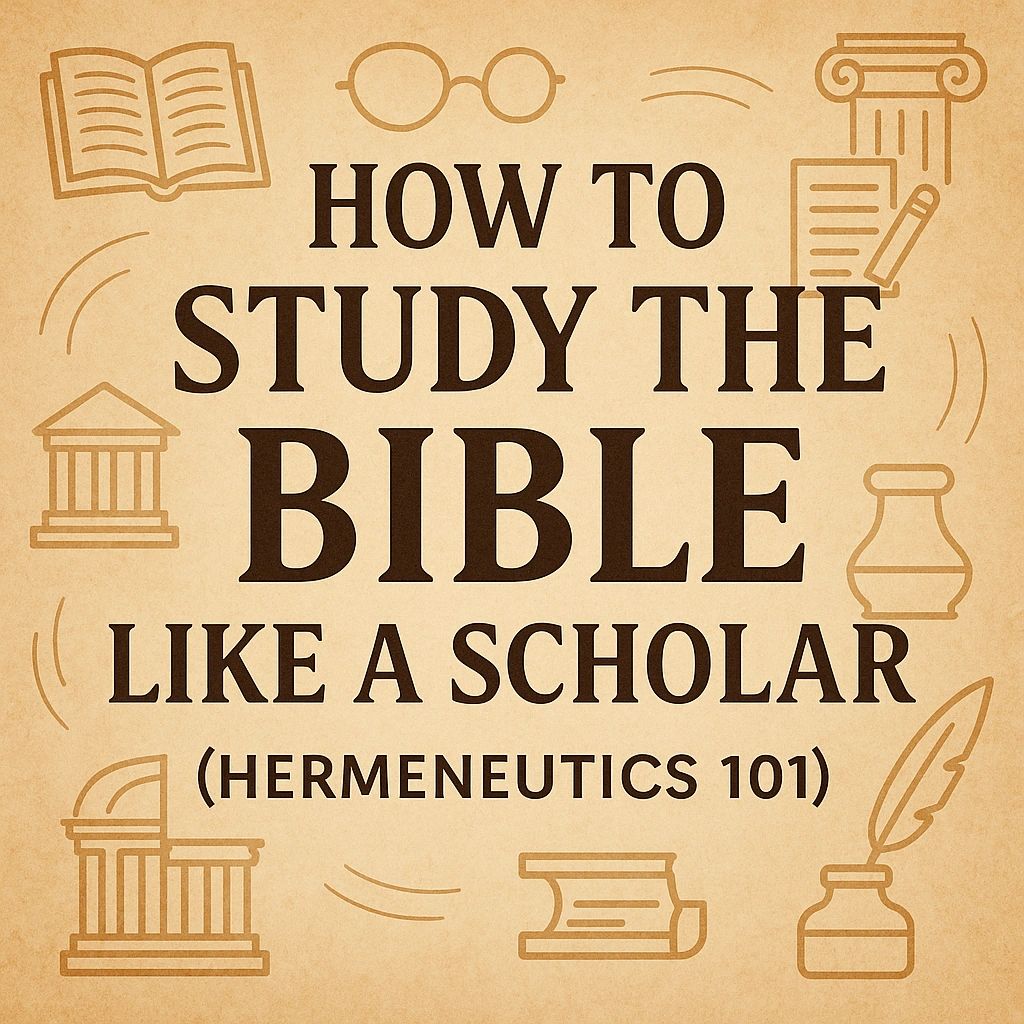 How to Study the Bible Like a Scholar (Hermeneutics 101) Part 11