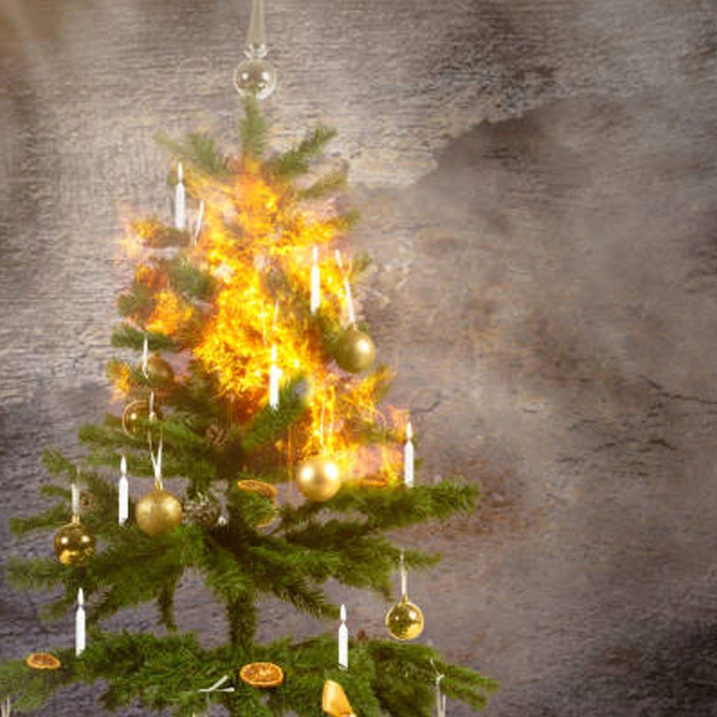 Santa And The Flaming Christmas Tree Incident