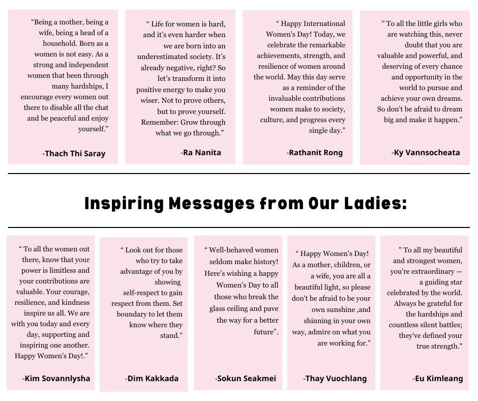 Inspiring messages for International Women's Day