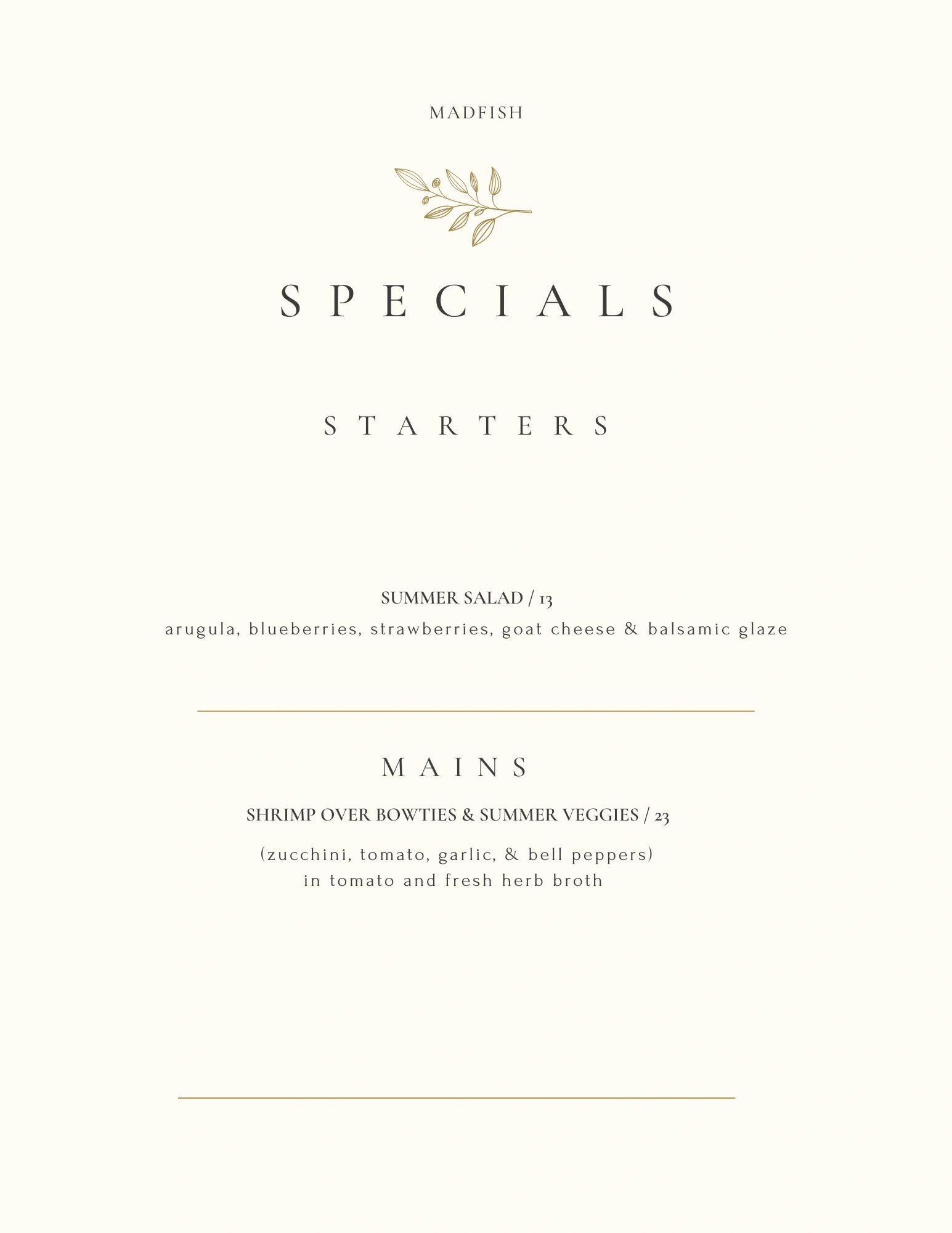 Mad Fish Co - Seafood Restaurant, Local Seafood