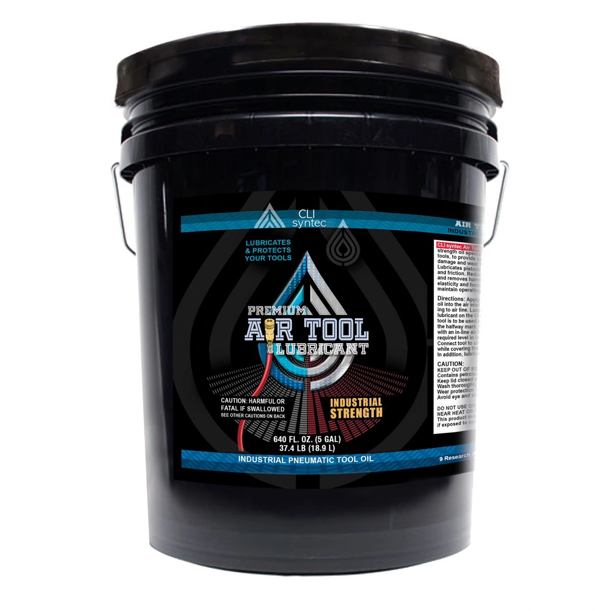 CLIsyntec Air Tool Lubricant - Industrial Pneumatic Tool Oil - 5 gallon