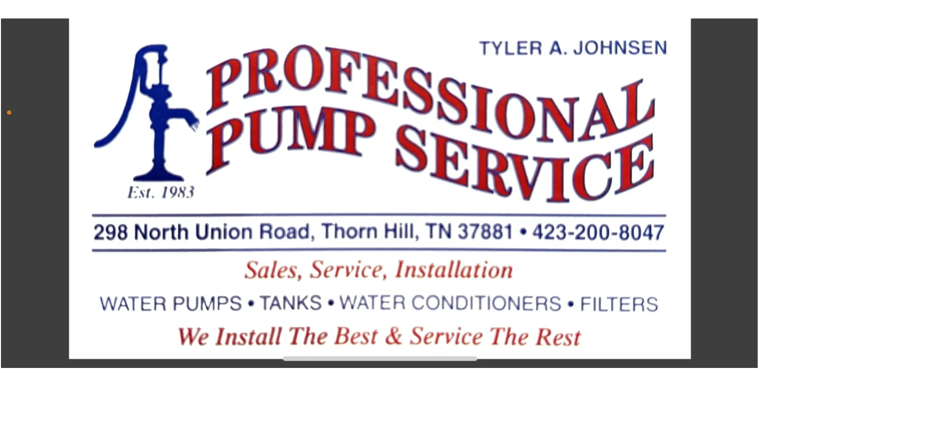 Professional Pump Service LLC