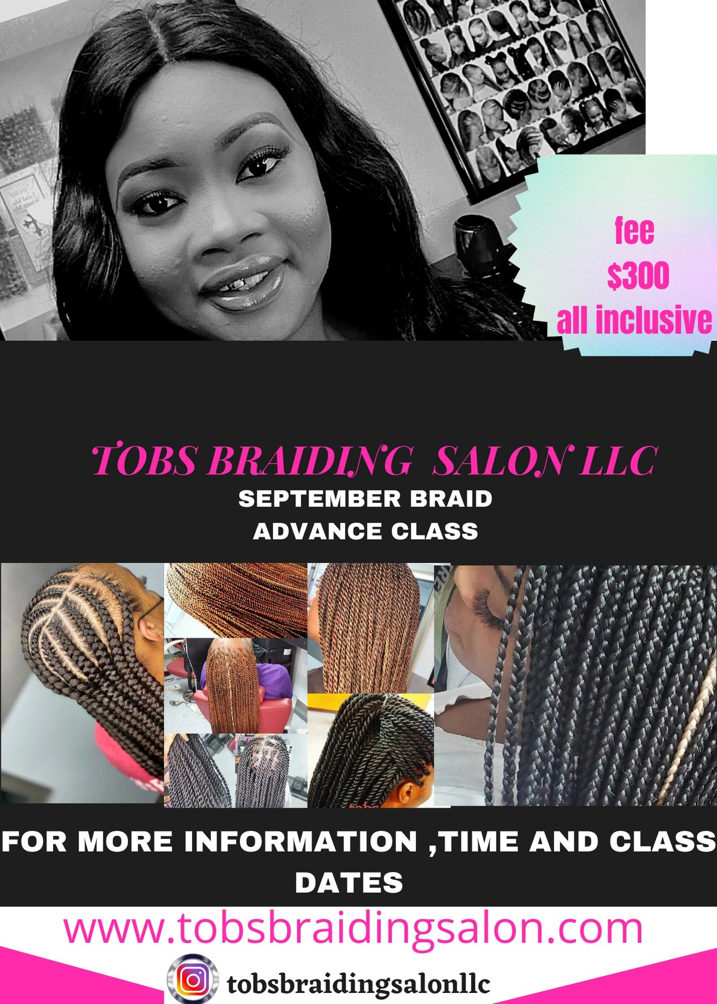 TOBS BRAIDS CLASS 1on1 (Advance class)l