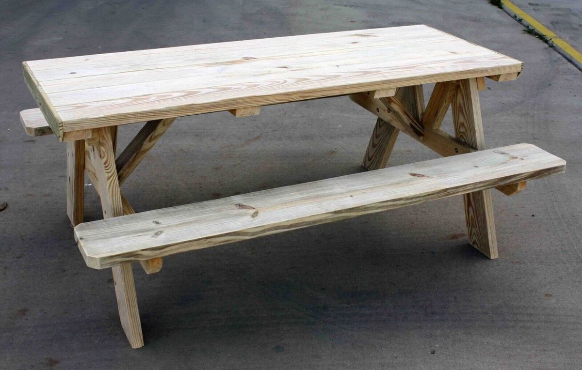 6' Custom Handmade Heavy Duty Picnic Table