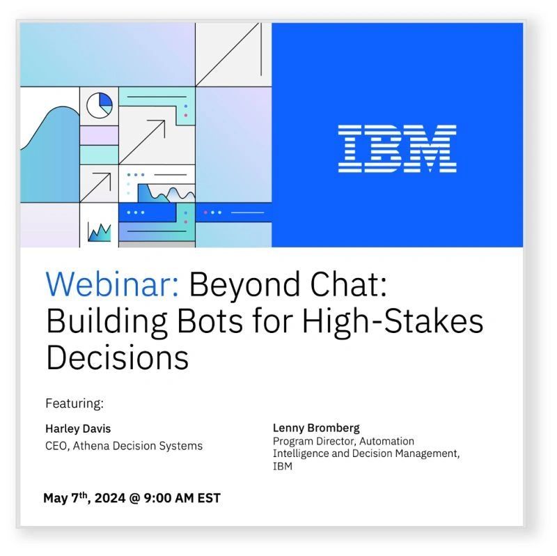 Webinar with IBM on May 7, 2024!