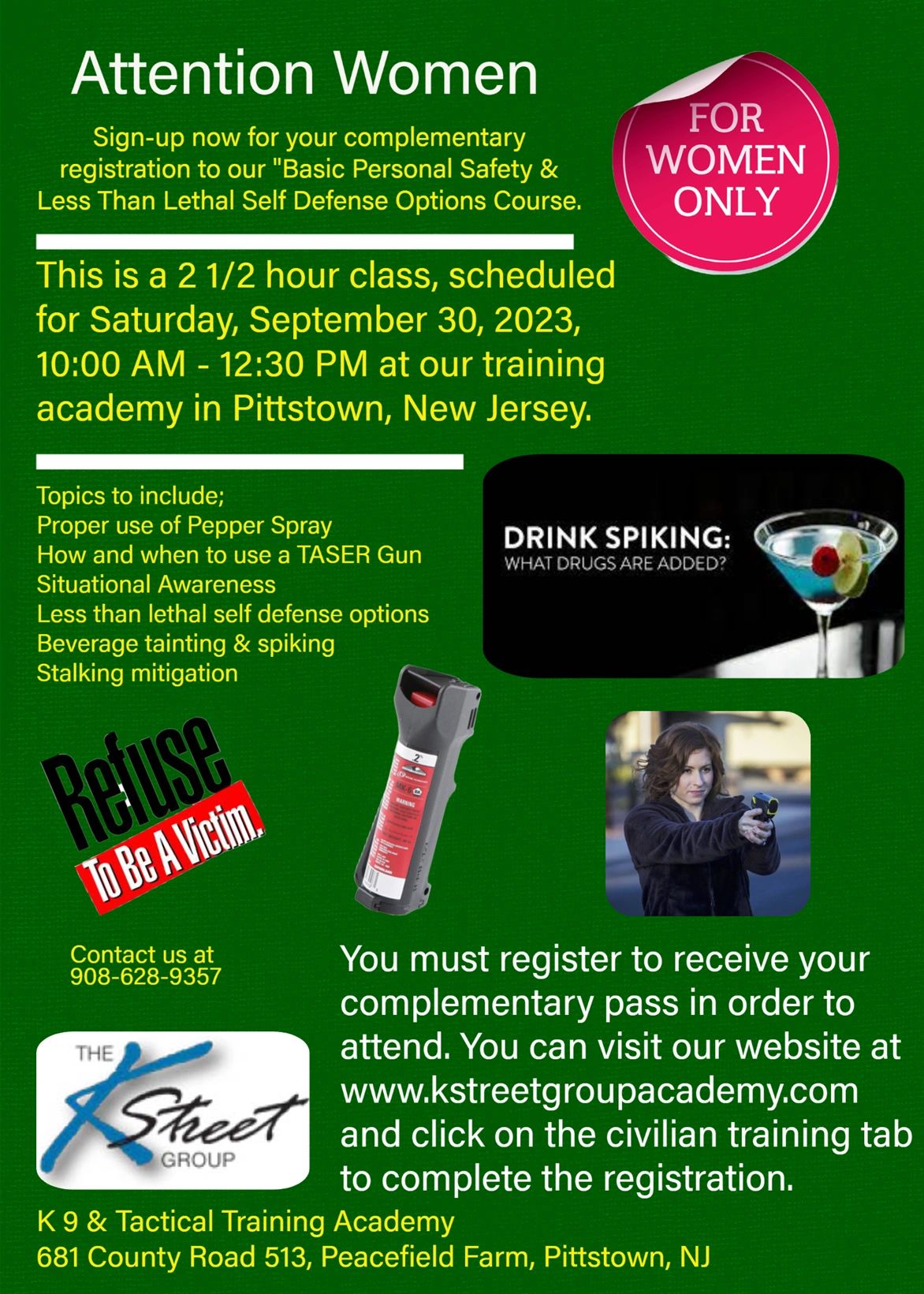 Basic Personal Safety For Women Only - FREE