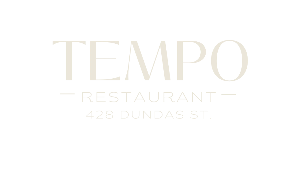Menu | Tempo Restaurant