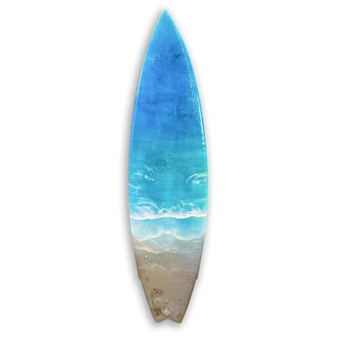Secret paradise resin ocean surfboard