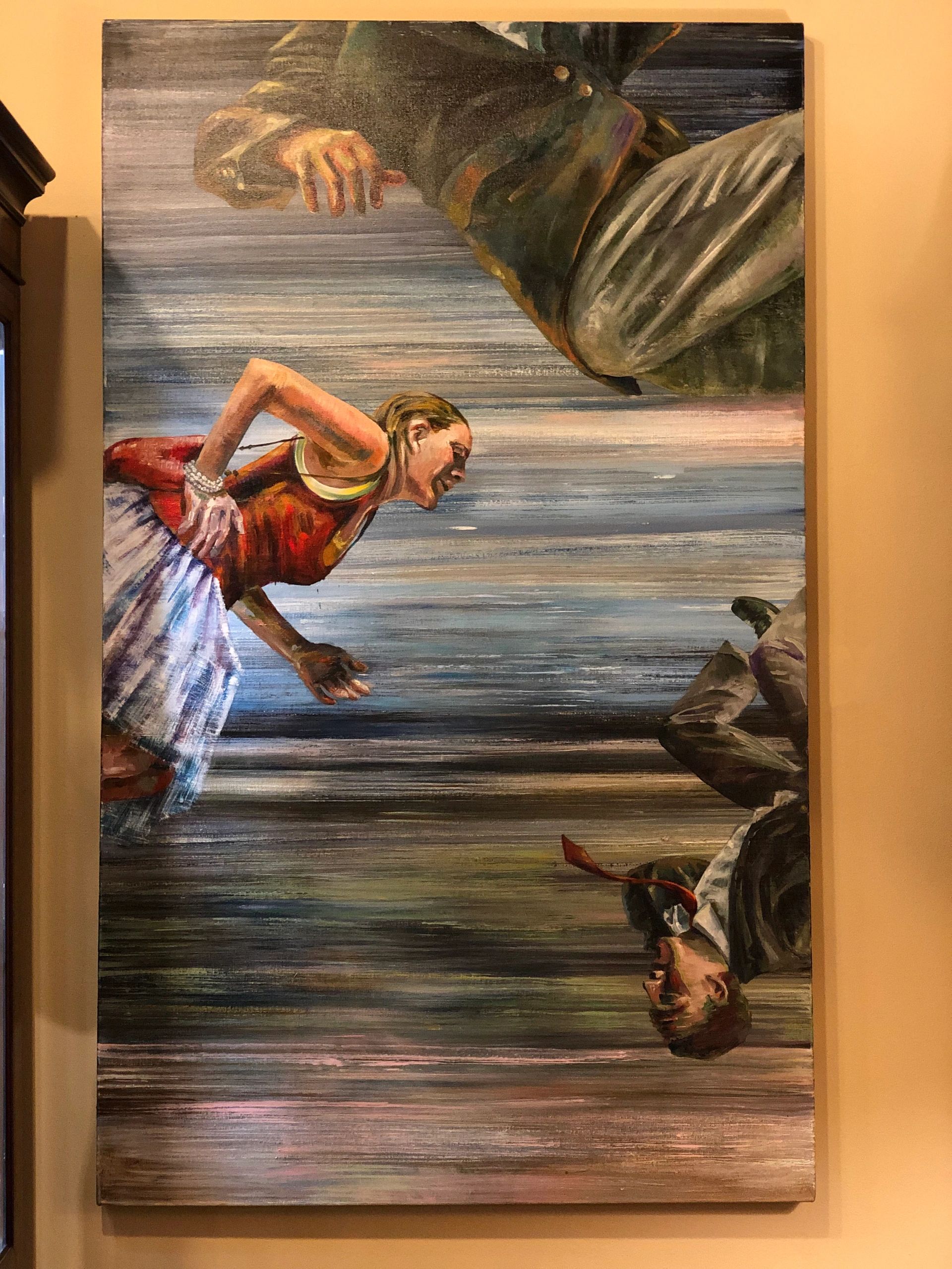 Original Painting By Female TX Artist “Flipping People Series” On