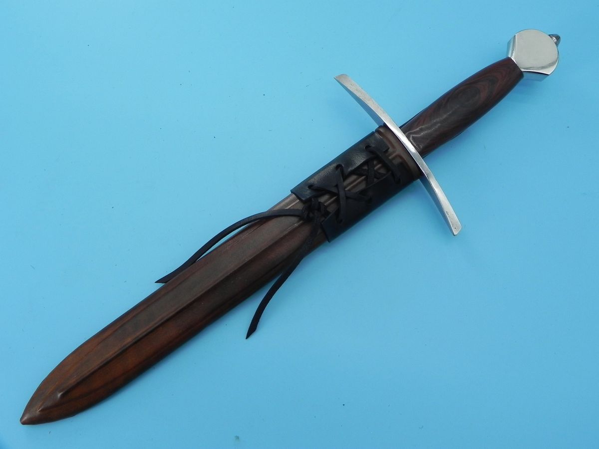 Oso Forge Hand Marked Leaf Bladed Dagger with Custom Sheath