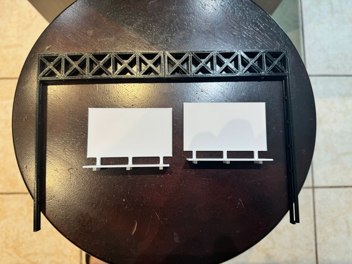 O Scale Overhead Highway Sign