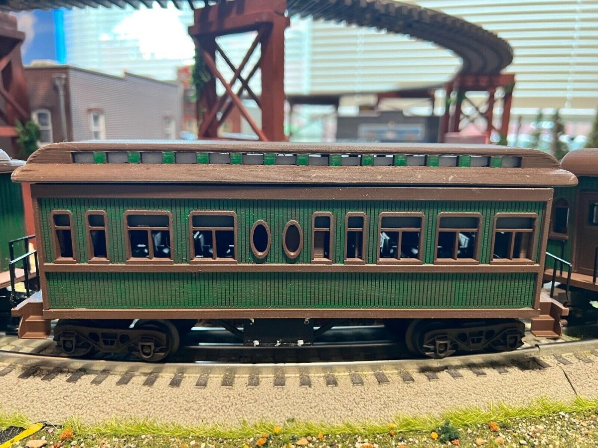 O Scale 36’ Wood sided Passenger Cars - COMPLETE SET