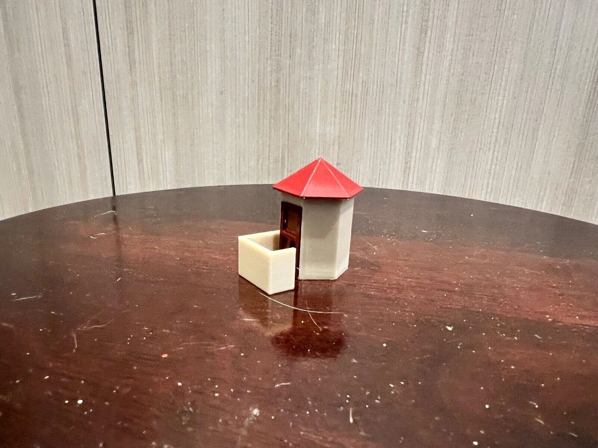 HO Scale Strasburg “Concrete Phone Booth Box” 3D Printed Structure