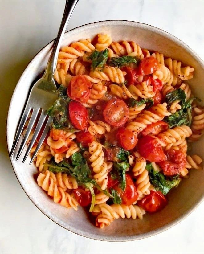 Tallarines rojos a mi estilo