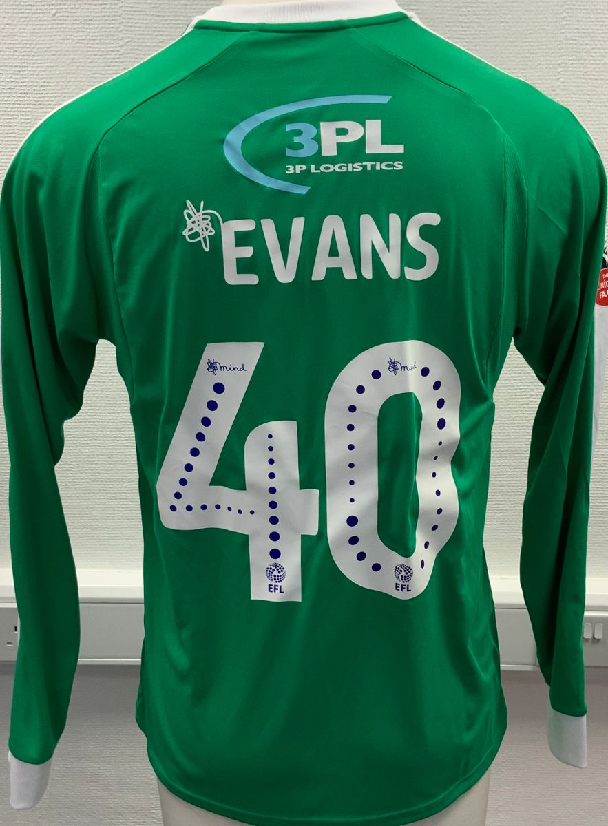 Wigan 2018 - 2019 Match Worn Evans Goalkeeper Large
