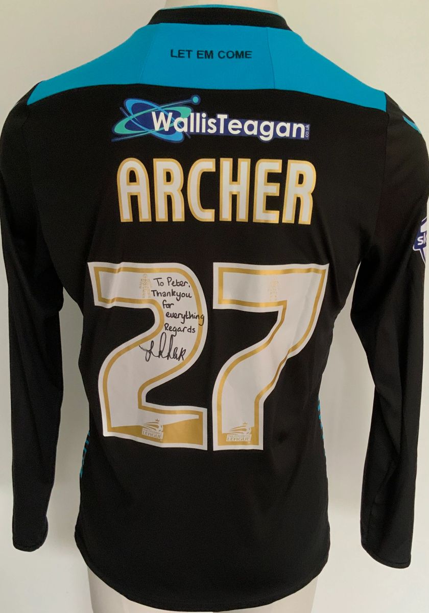 Millwall 2014 - 2015 Signed Match Worn Goalkeeper Archer XXL