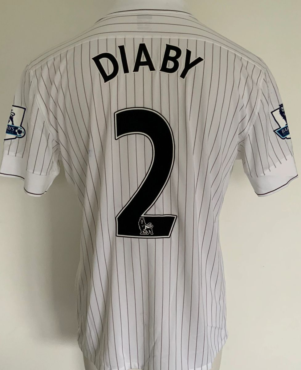 Arsenal 2009 - 2010 White 3rd Kit Match Worn Diaby XL