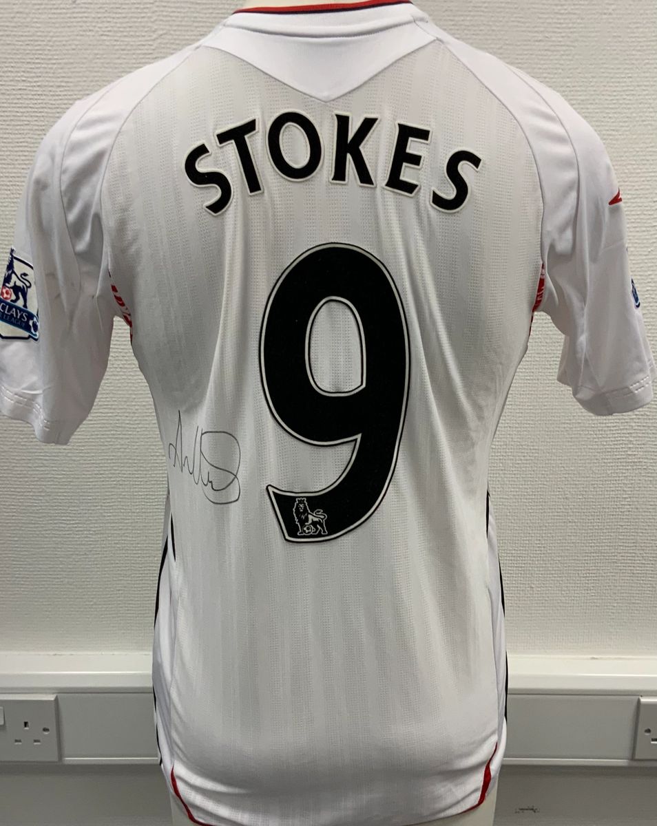 Sunderland 2007 - 2008 Away Signed Match Worn Stokes Medium