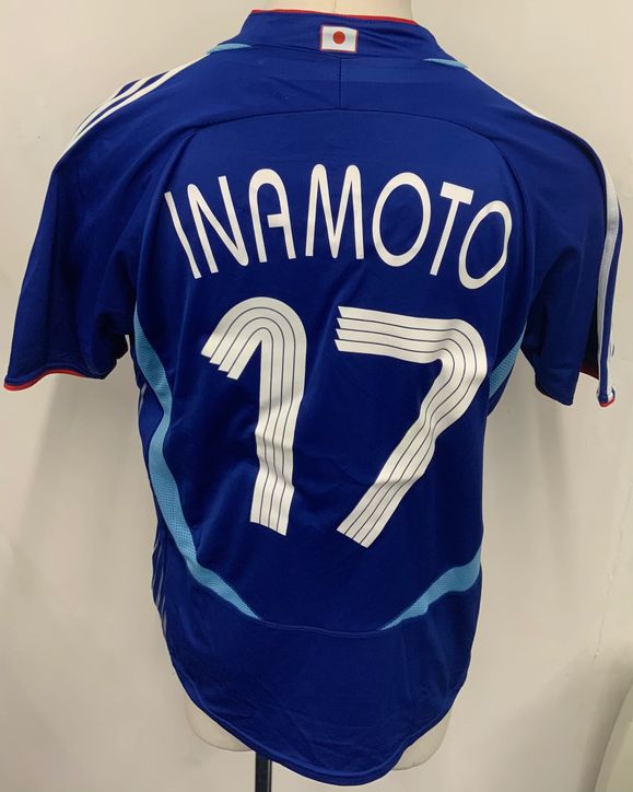 Japan 2006 Home Match Worn Inamoto 17 Signed