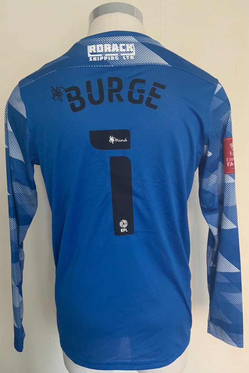 Sunderland 2021 - 2022 Home Match Worn FA Cup Goalkeeper Burge XL