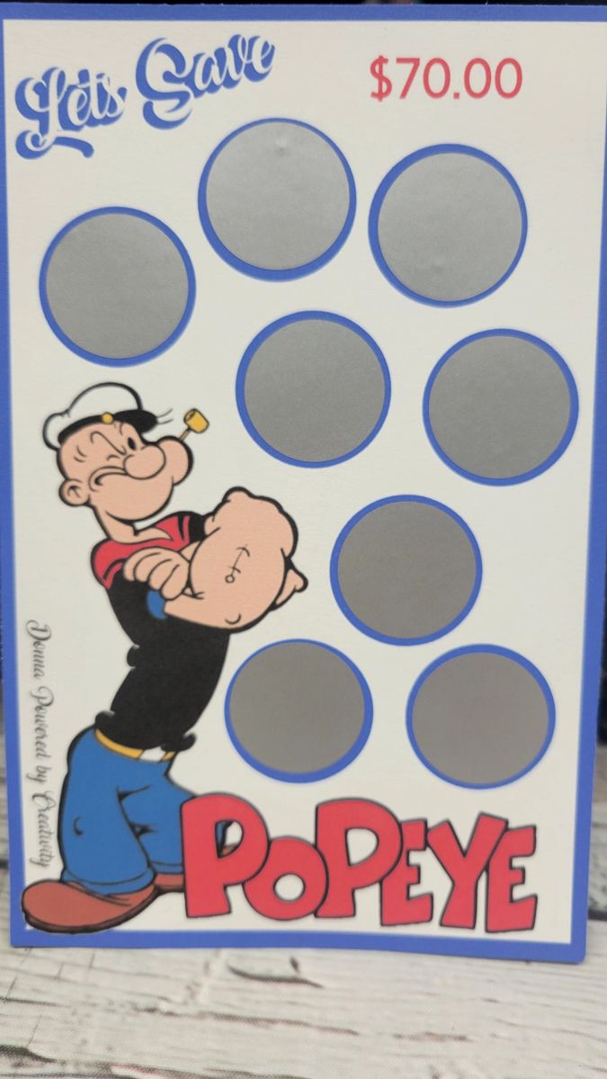 Popeye Scratch Off 70.00