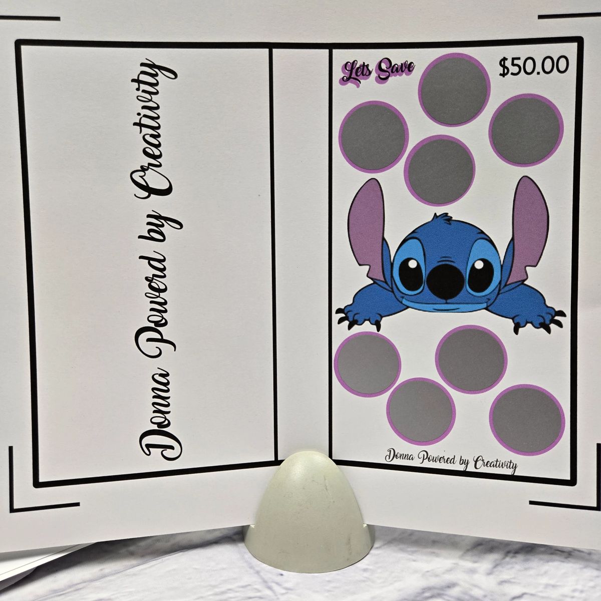 Stitch Scratch off Savings Challenge Envelope Combo