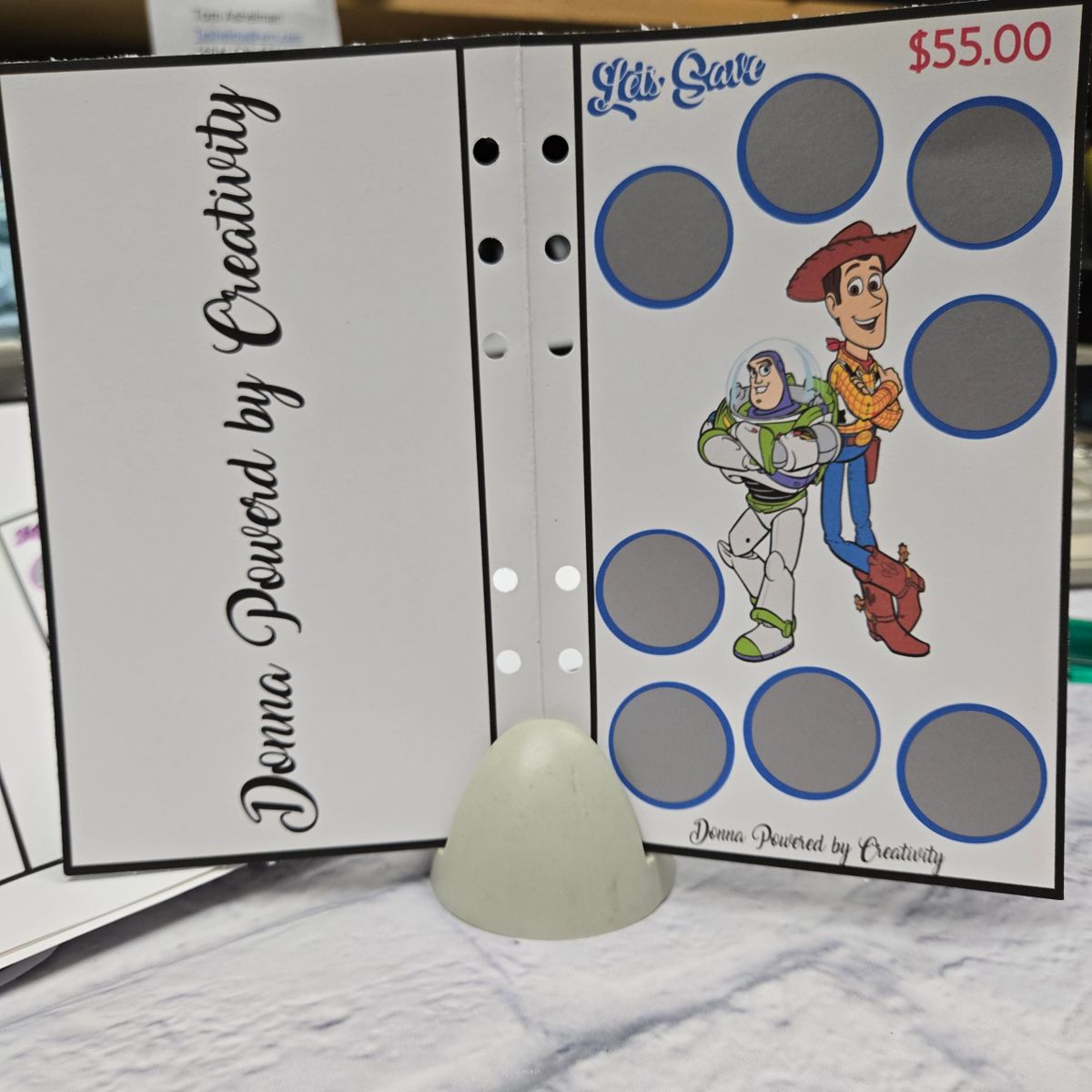 Buz & Woody Toy Story Scratch Off Savings Challenge Envelope Combo