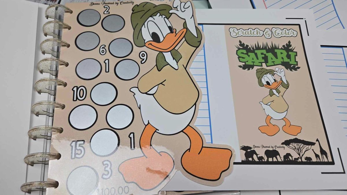 Scratch & Color Safari Donald 1 Savings Challenge