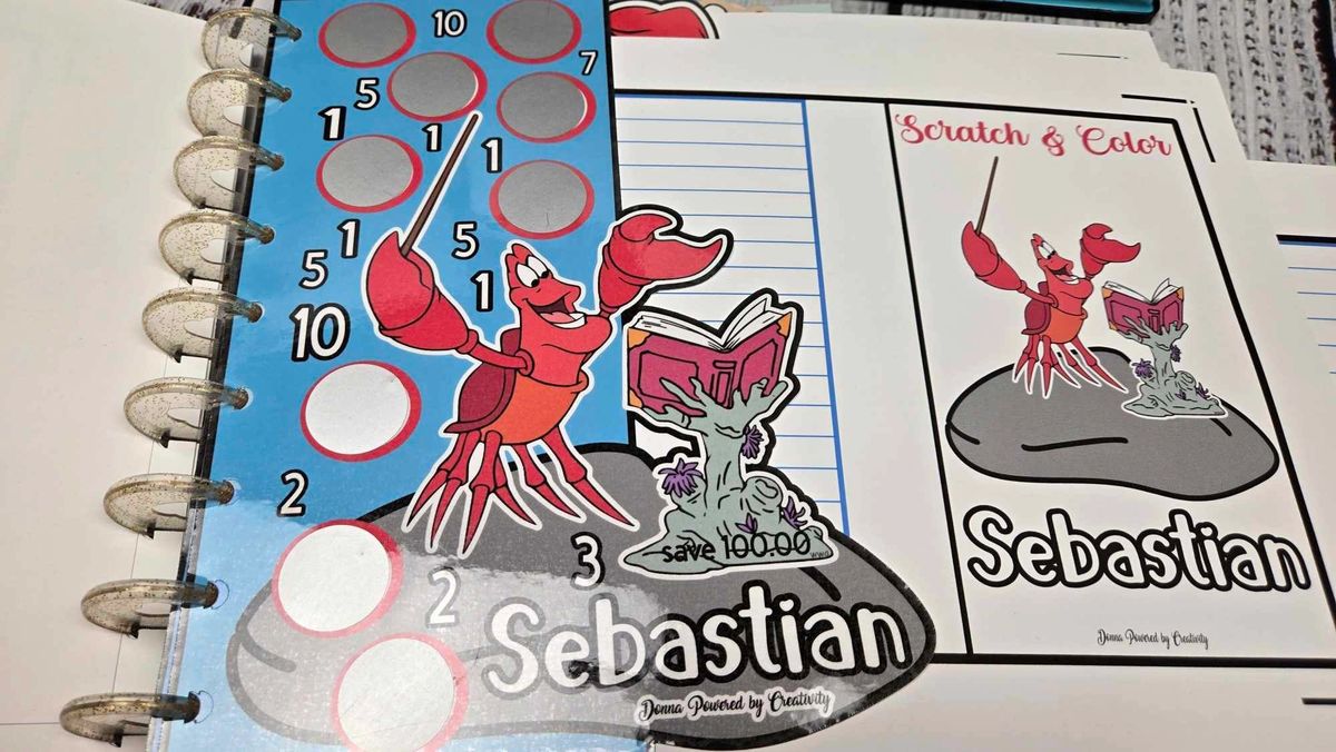 Scratch & Color Mermaid Sebastian Savings Challenge
