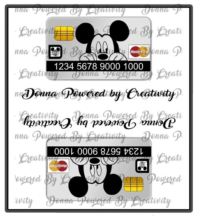 Master Card Mickey Sinking Fund Envelope