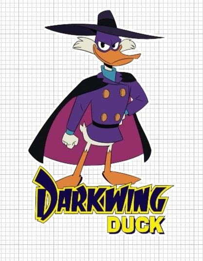Darkwing Duck Binder Sticker A5