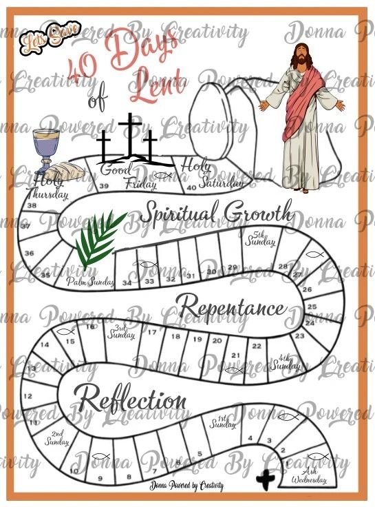 40 Days of Lent full size Challenge and Matching Envelope