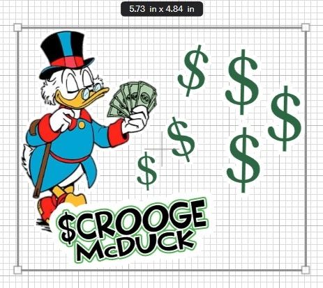 Scrooge Sticker for BOX