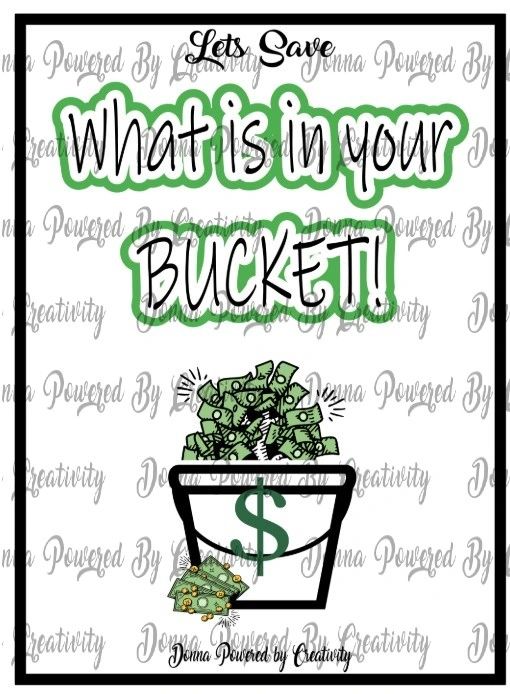 What Is in your Buckets Savings Account Tracking 6 Page book