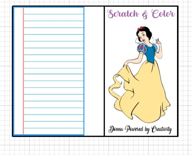 Scratch & Color Snow White Envelope
