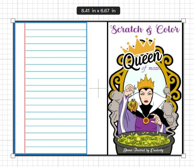 Scratch & Color Evil Queen Envelope