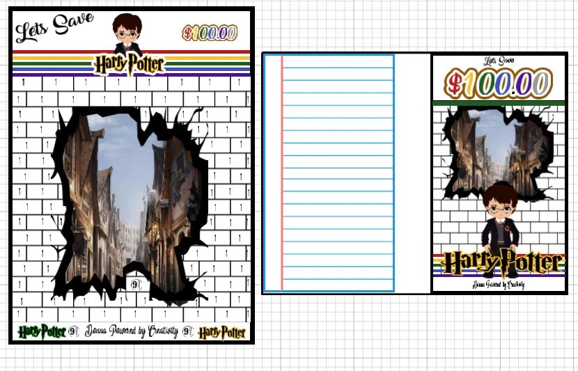 Harry Brick wall Challenge and envelope