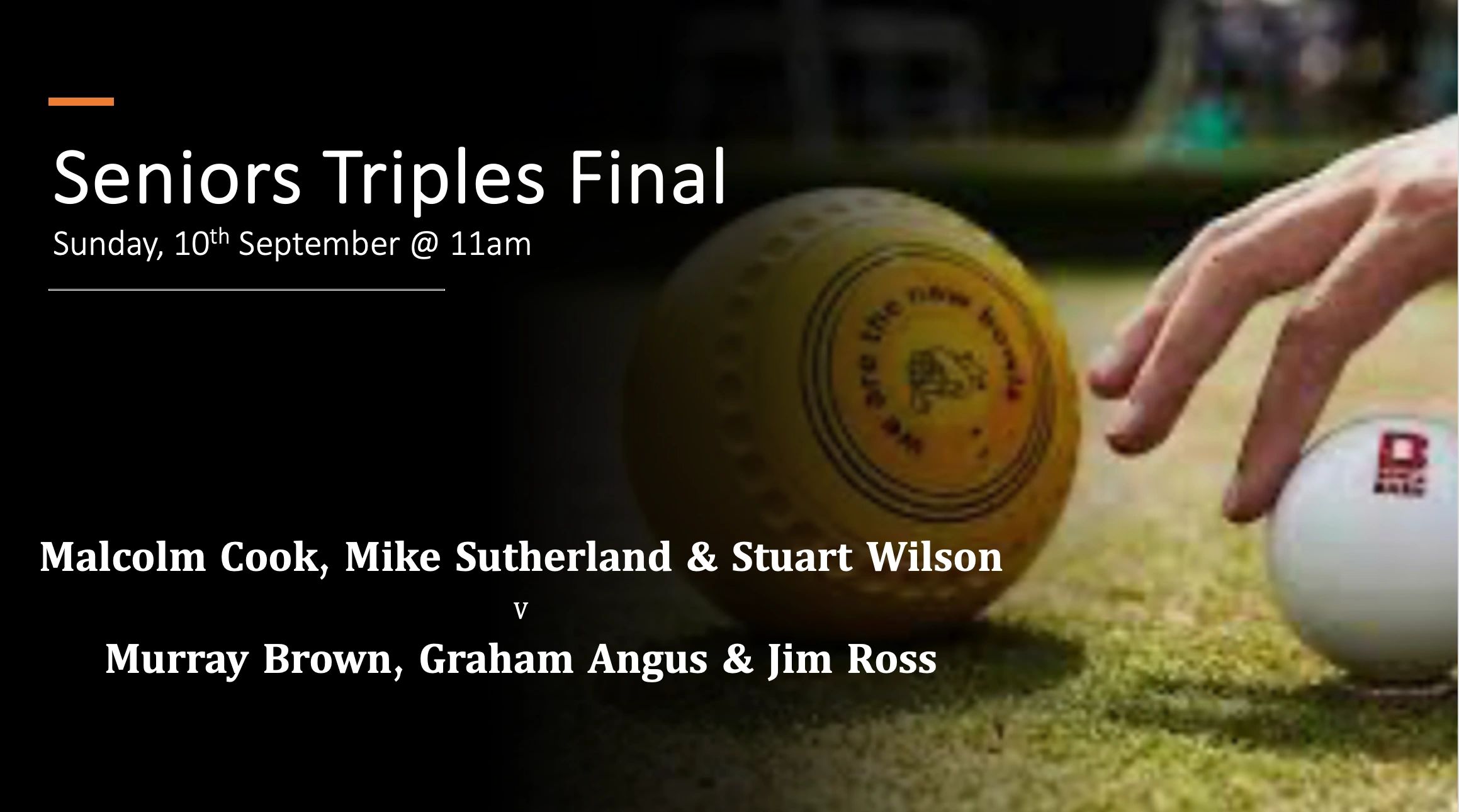 Seniors Triple Final