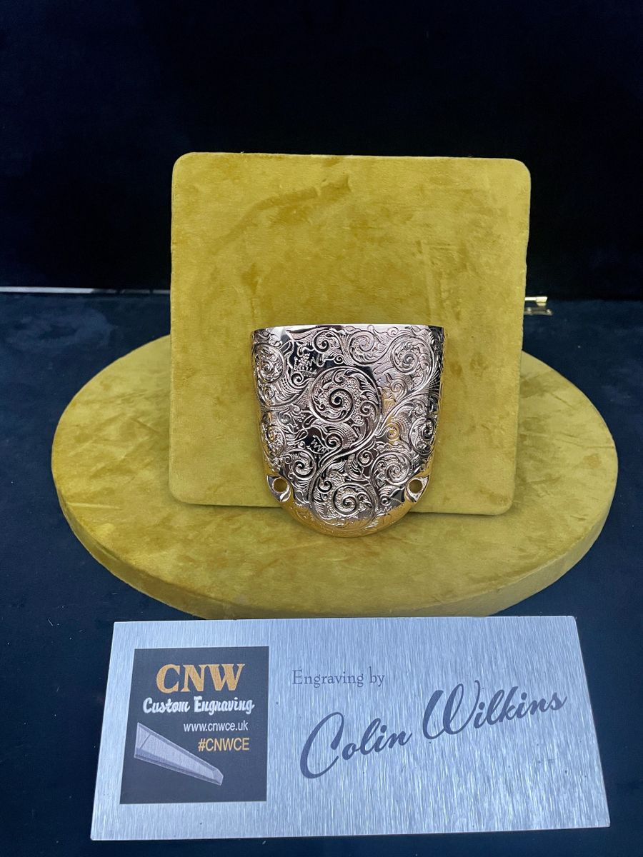 Lambretta LI SC TV GP S3 18k Pink Rose Gold Custom Hand Engraved Air Scoop